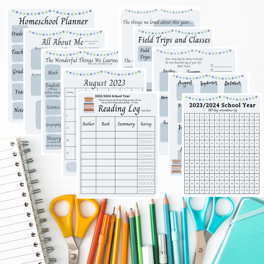 Digital - Homeschool Portfolio/planner Bundle - Elementary Portfolio ...