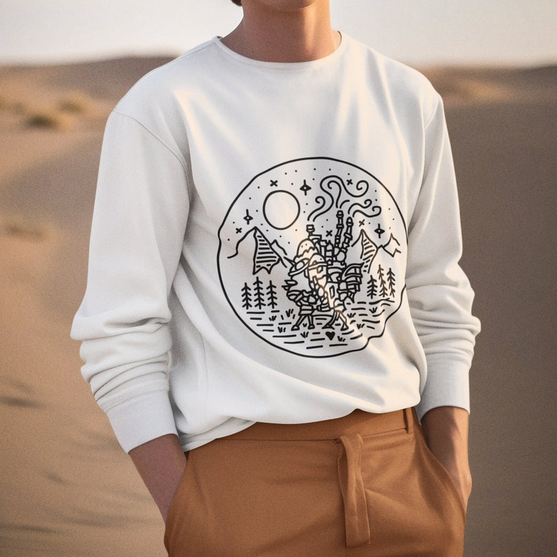 Howl's Castle From Studio Ghibli's howl's Moving Castle Unisex Crewneck ...