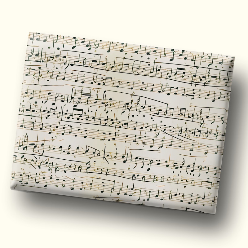 Musical Notes Wrapping Paper - Etsy