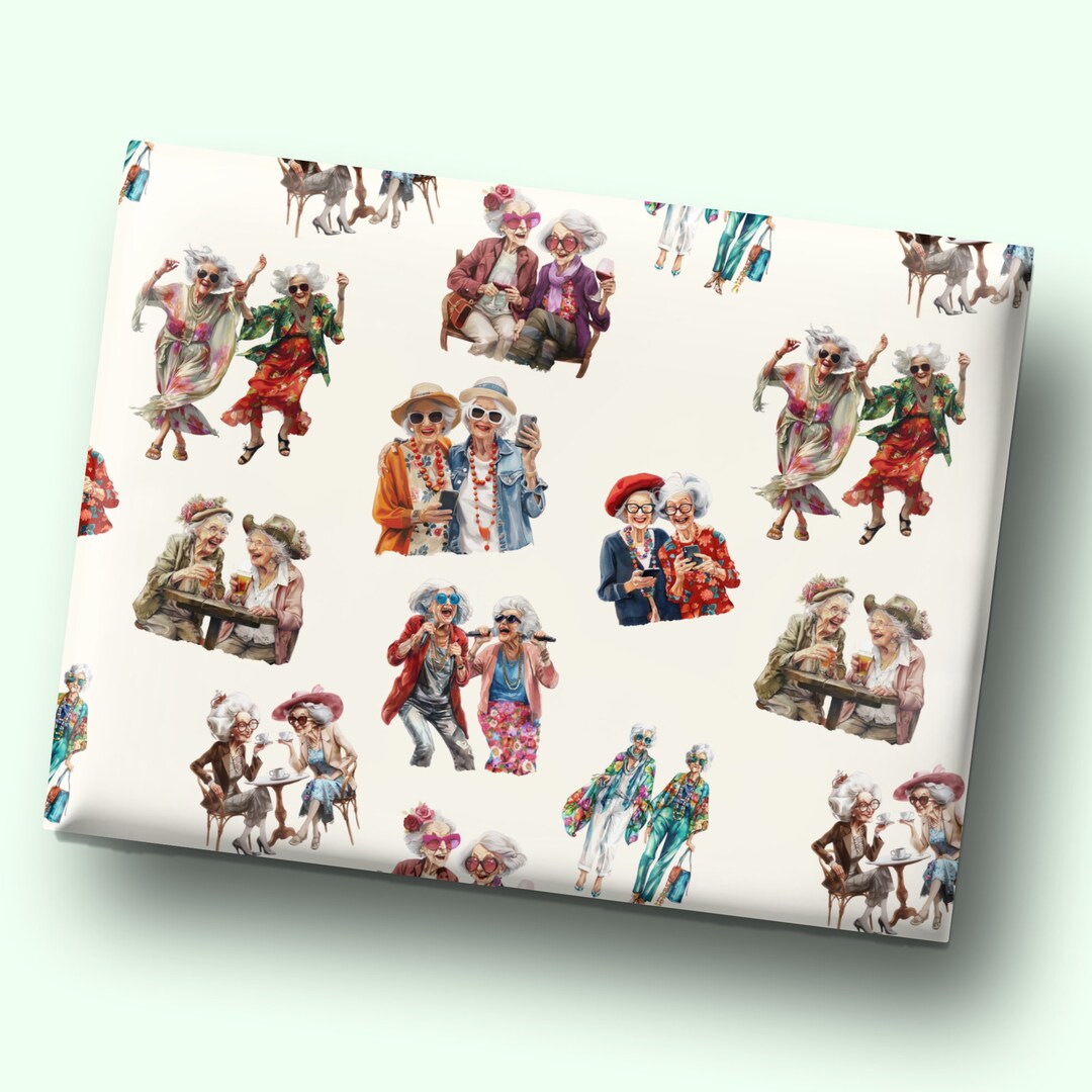 Best Friend Wrapping Paper for Her Unique Gift Wrapping Funny ...