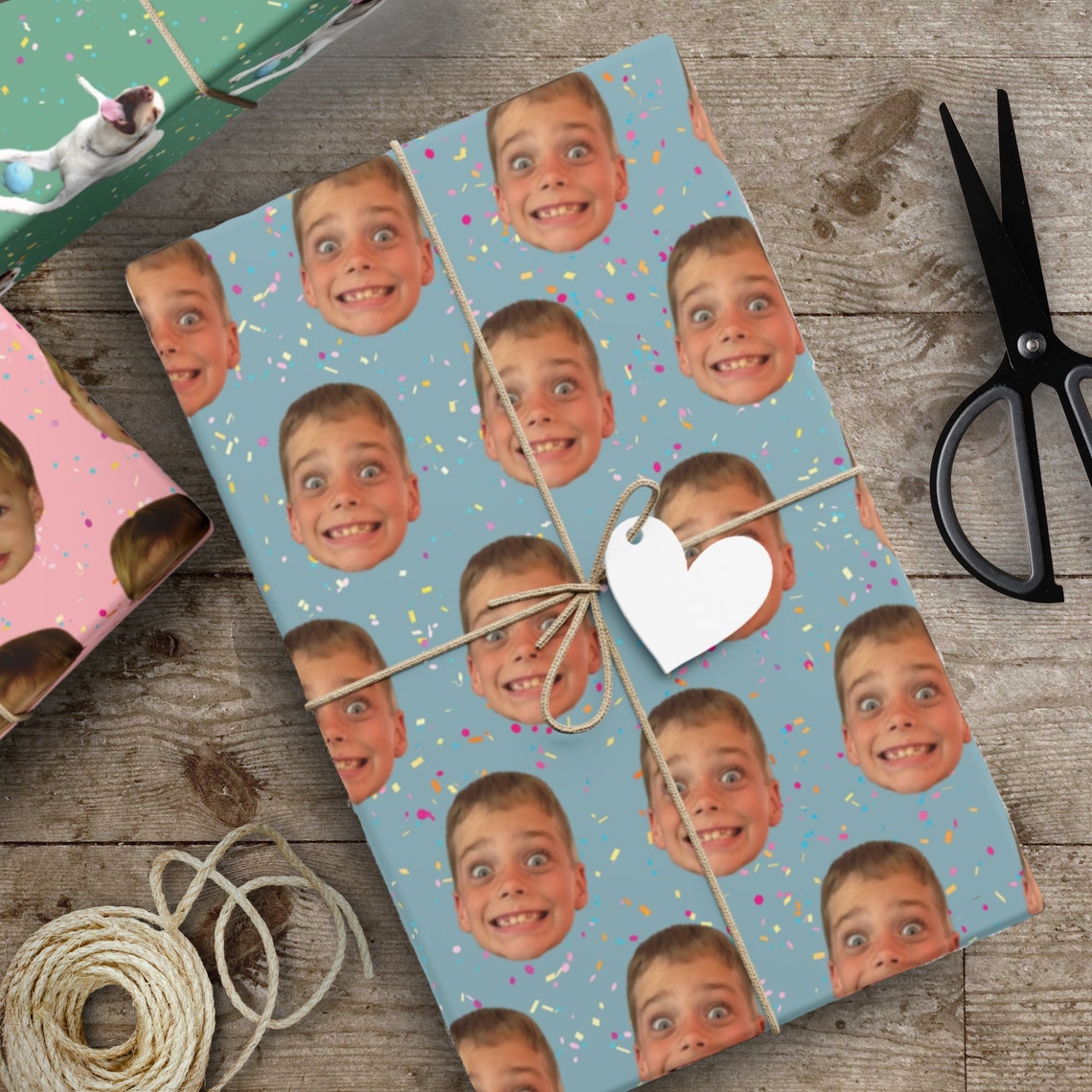 Custom Face Wrapping Paper Personalized Photo Wrapping Paper Face Gift ...