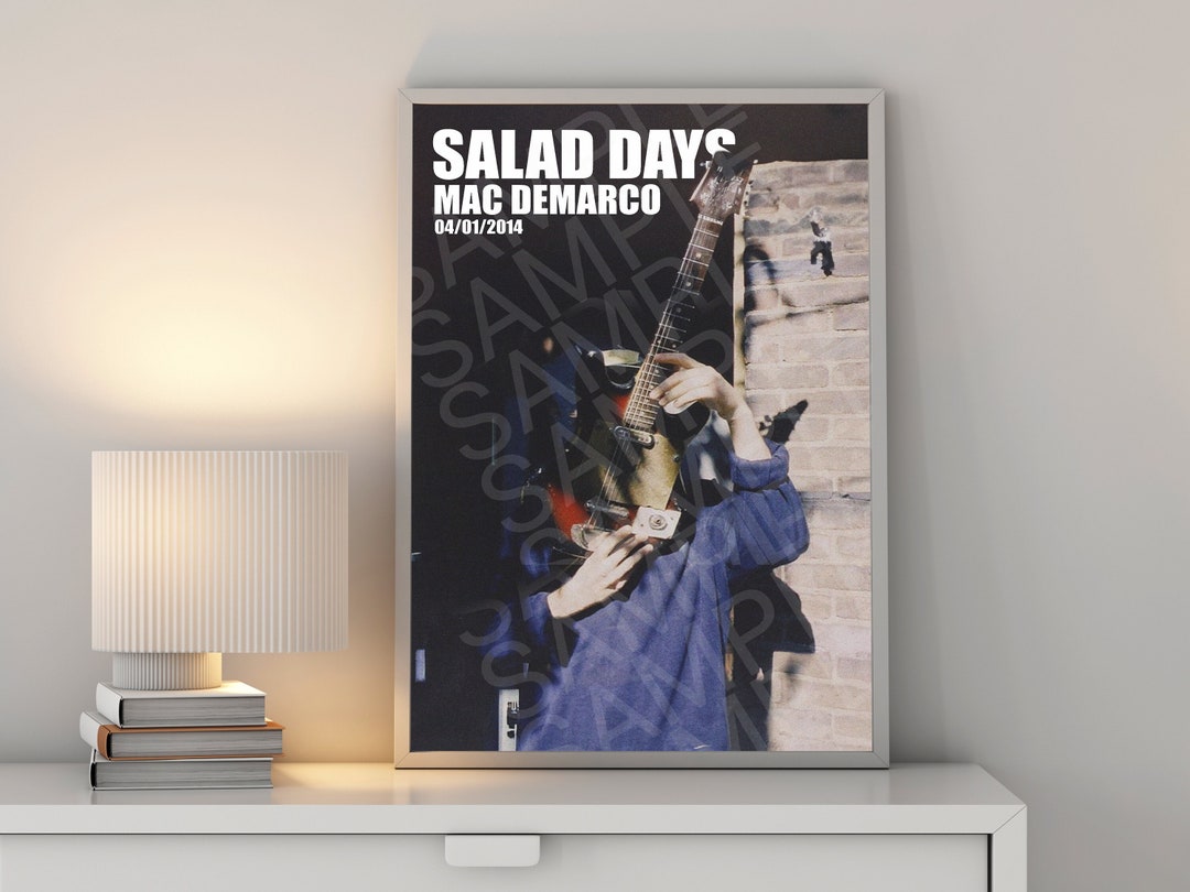 Mac Demarco Salad Days Poster | Salad Days Poster | Mac Demarco Poster ...