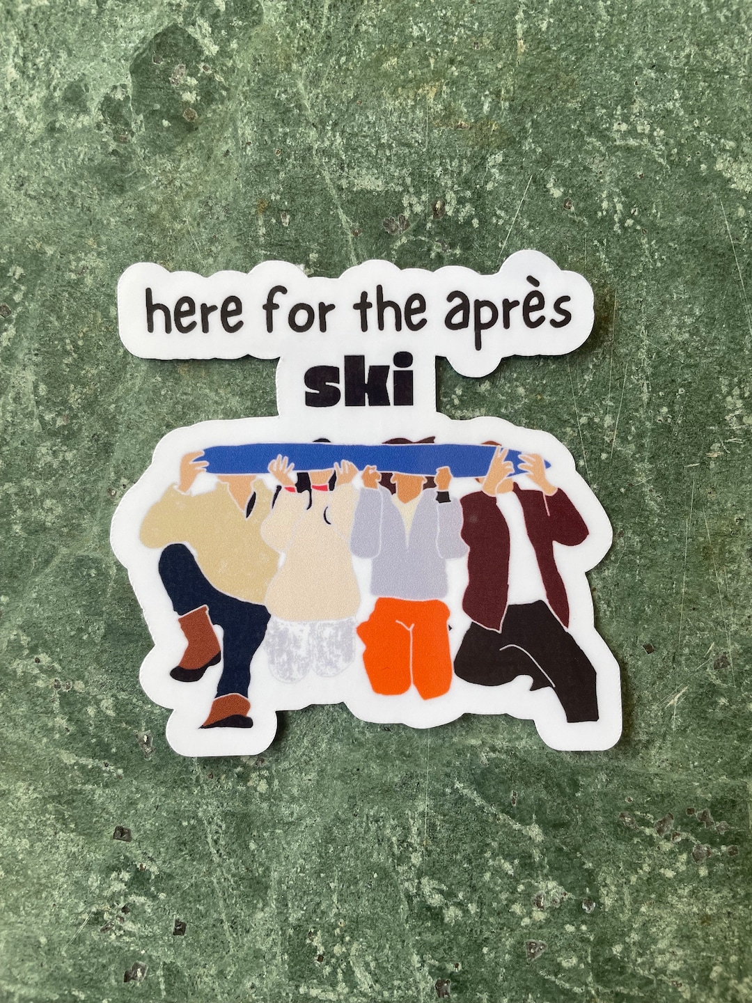 Shot Ski Apres Ski Sticker Winter Sport Weather Resistant Glossy Ski ...