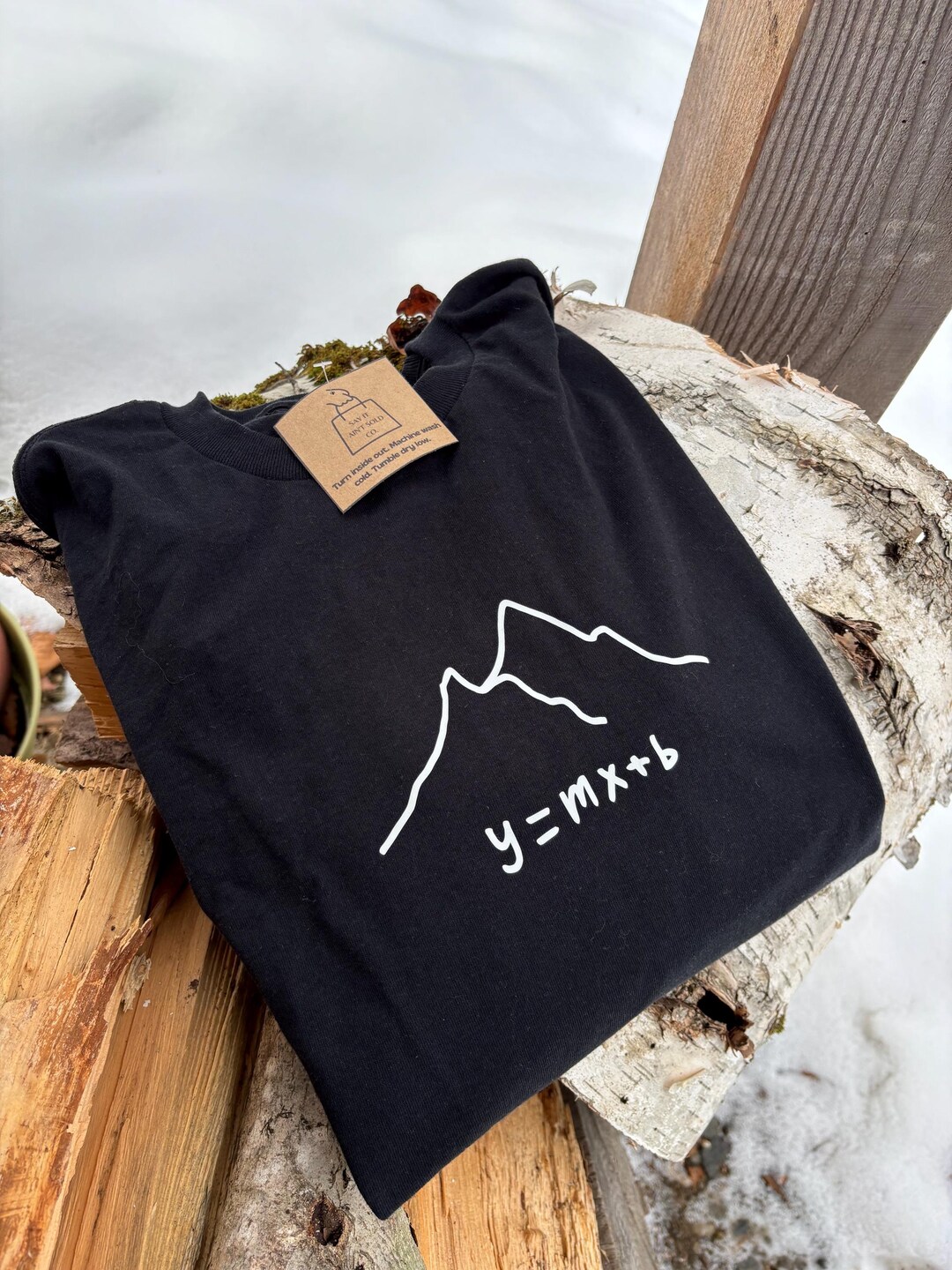 Funny Ski T-shirt: Math Slope Pun, Snowboard Graphic - Etsy