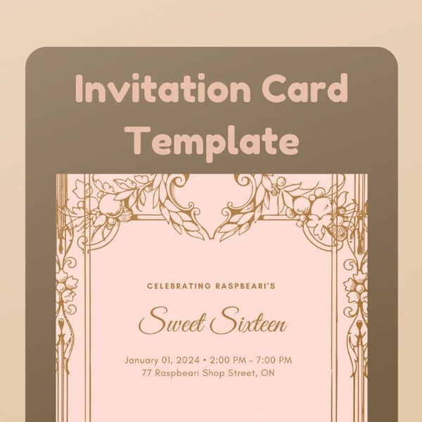 Fancy Invitation - Etsy