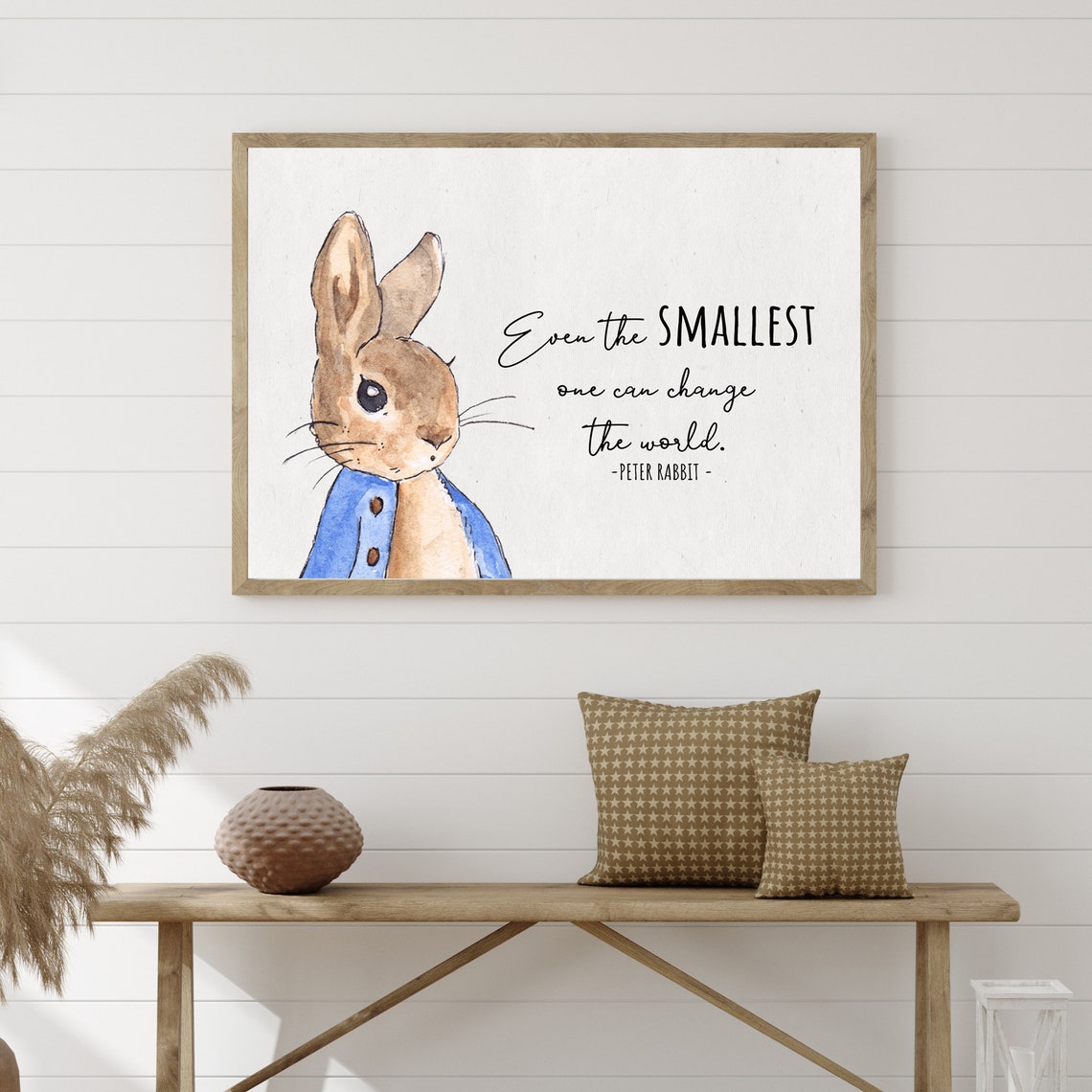 Even the Smallest Things Peter Rabbit Digital Wall Art, Instant ...