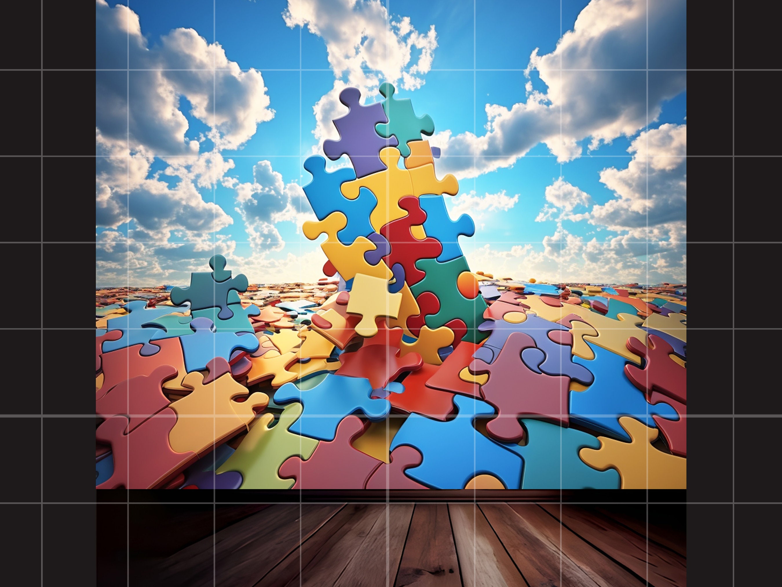 Autism Photoshoot Digital Backdrop Autism Digital Backdrop Photoshop ...