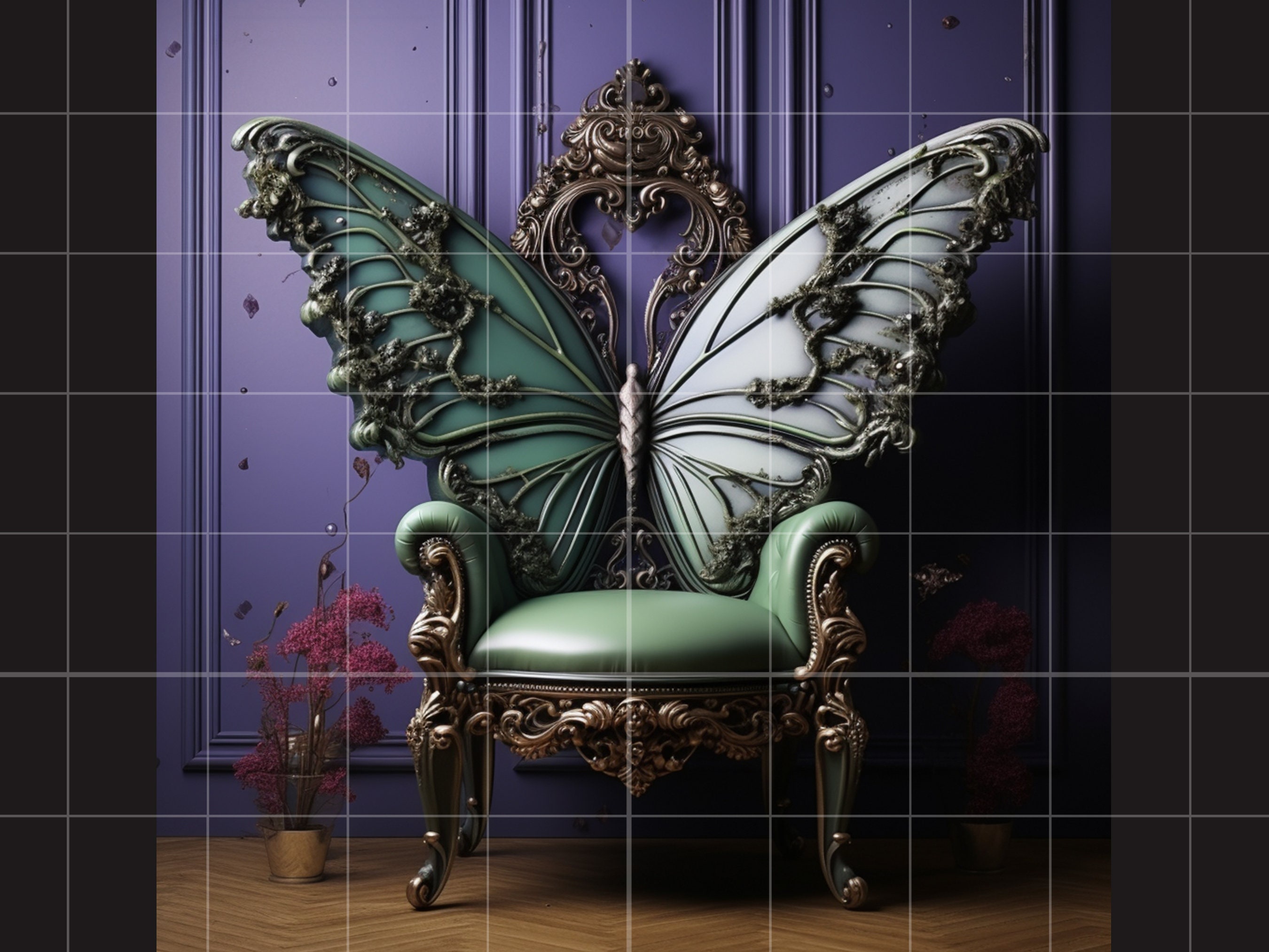 Angel Wings Throne Chair Digital Background Maternity Boudoir Digital ...