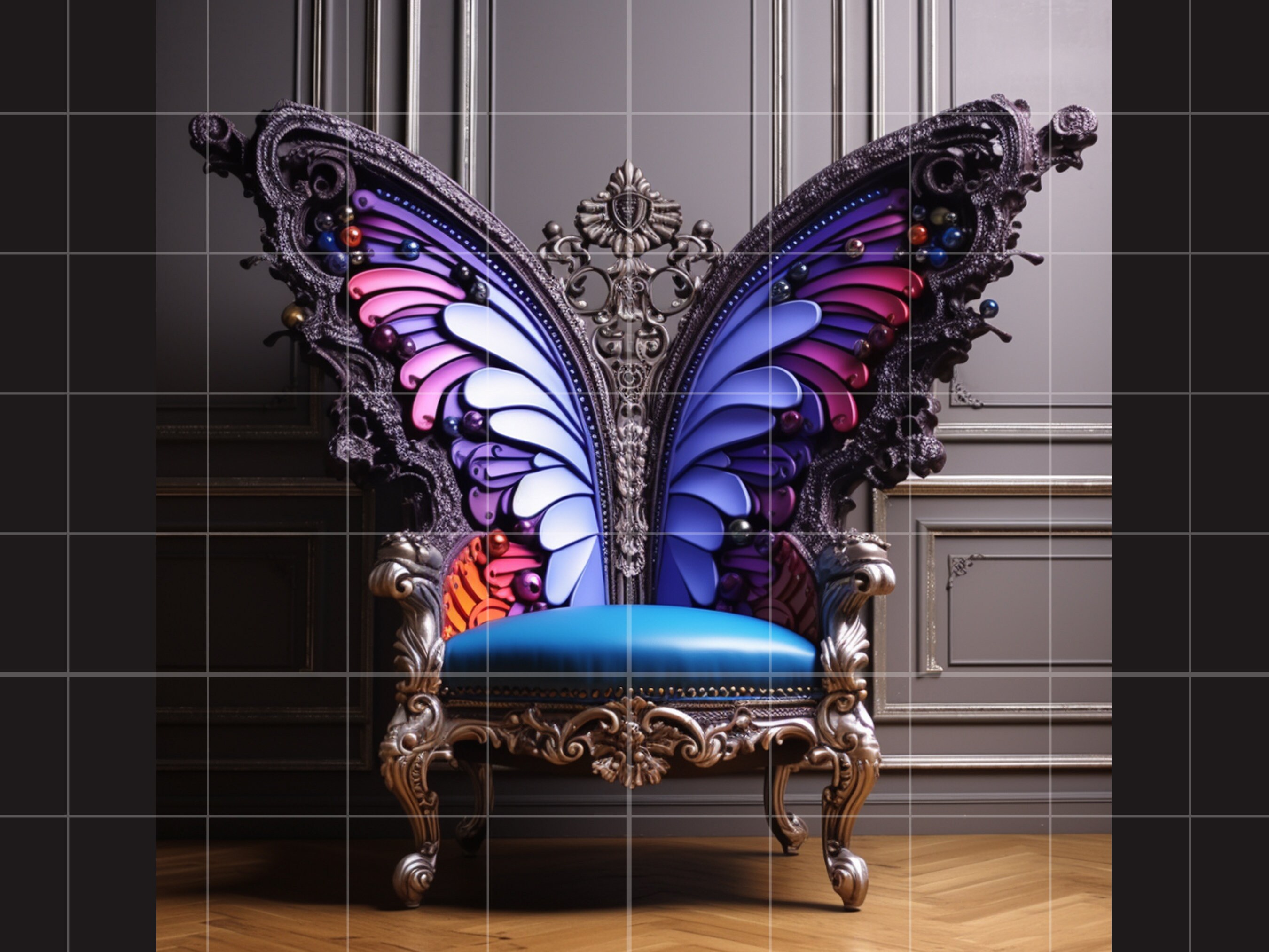 Angel Wings Throne Chair Digital Background Maternity Boudoir Digital ...