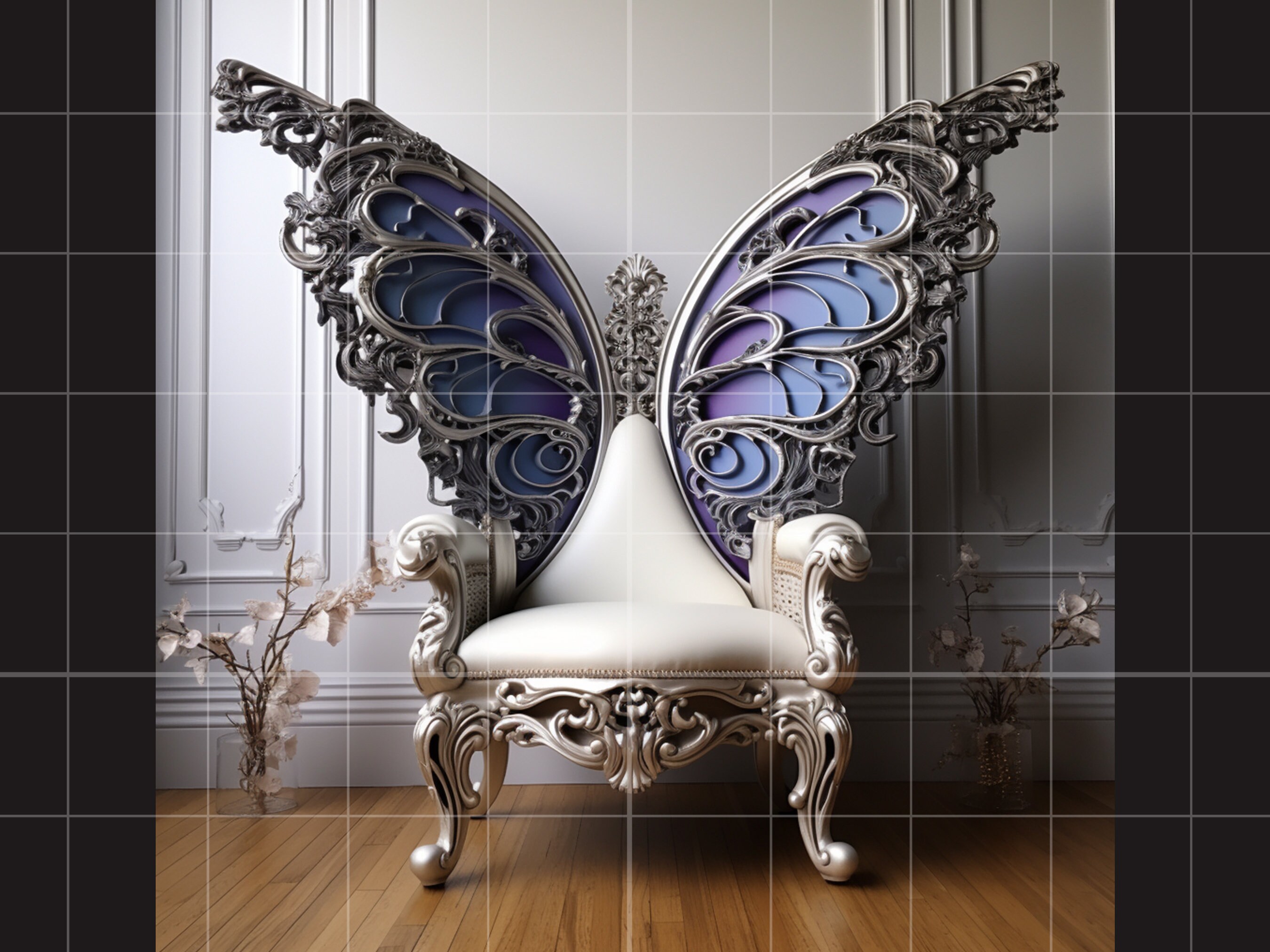 Angel Wings Throne Chair Digital Background Maternity Boudoir Digital ...