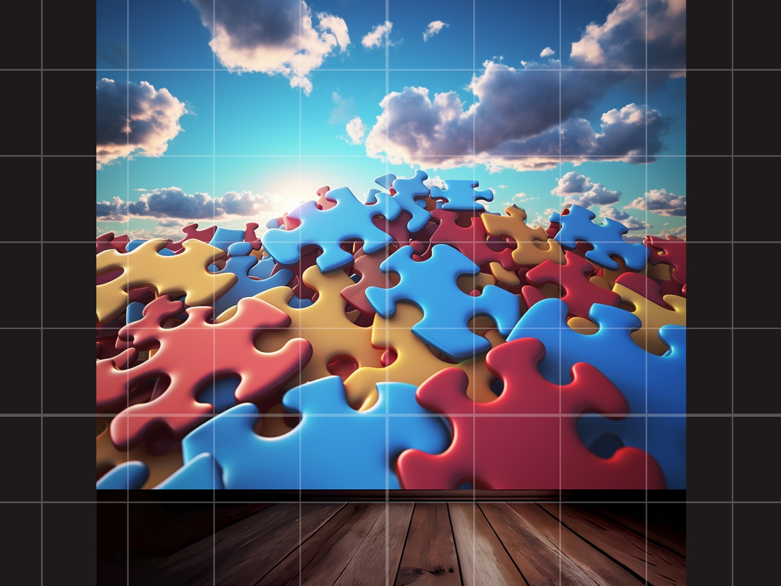 Autism Photoshoot Digital Backdrop Autism Digital Backdrop Photoshop ...