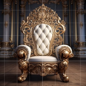 Throne Chair Digital Background Maternity Boudoir Digital Backdrop ...