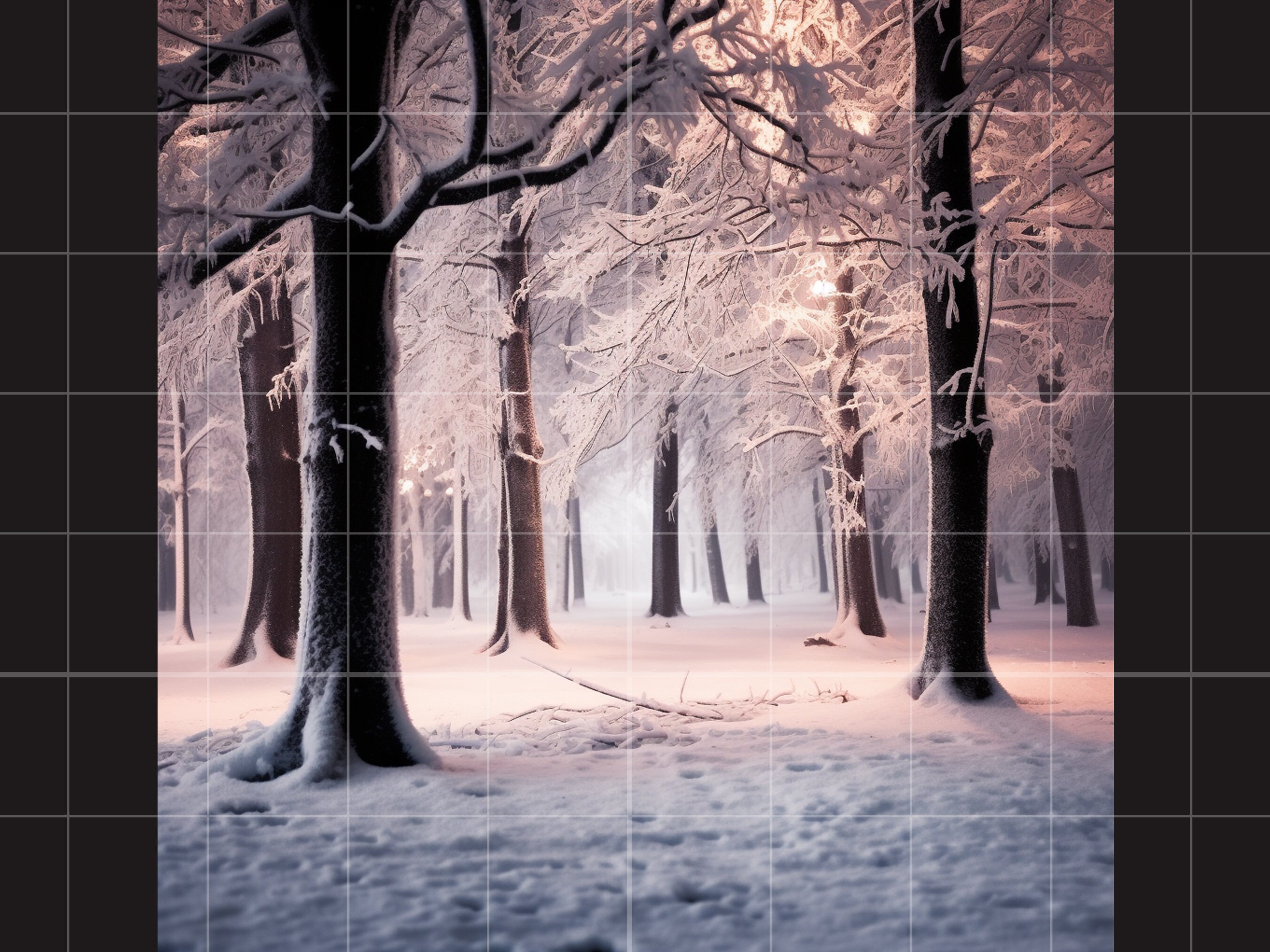 Snow Digital Backdrop for Photography Winter Snow Fantasy Forest ...