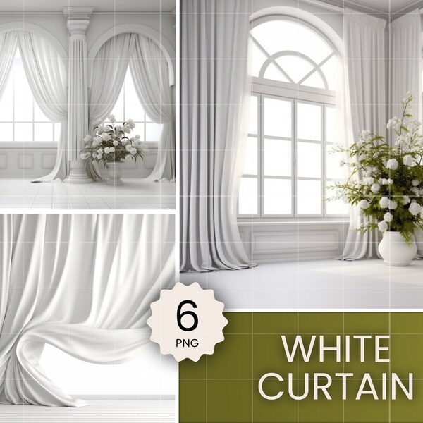 Elegant Curtain Digital Backdrop - Etsy