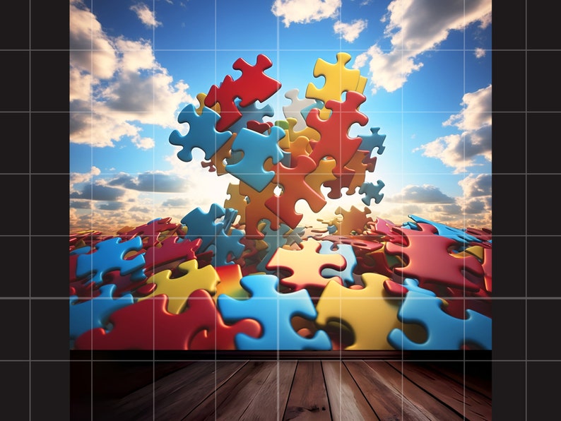 Autism Photoshoot Digital Backdrop Autism Digital Backdrop Photoshop ...