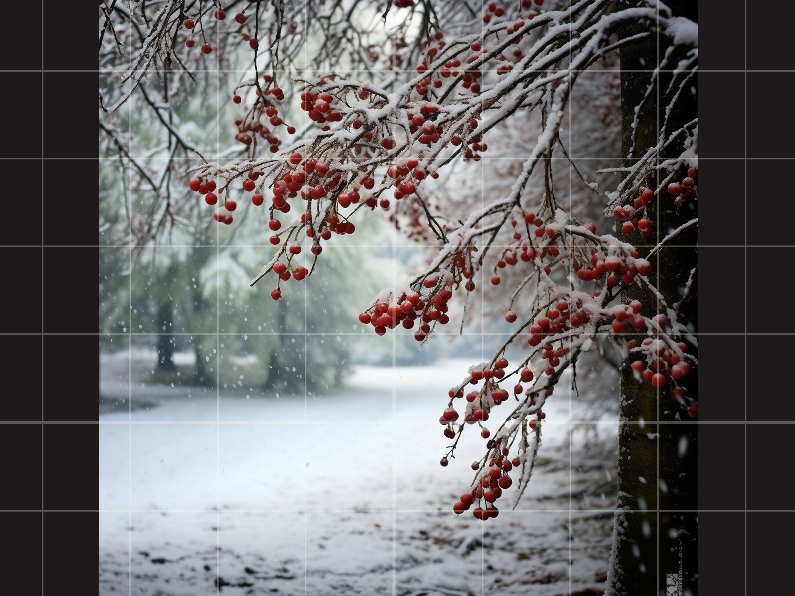 Snow Digital Backdrop for Photography Winter Snow Fantasy Forest ...