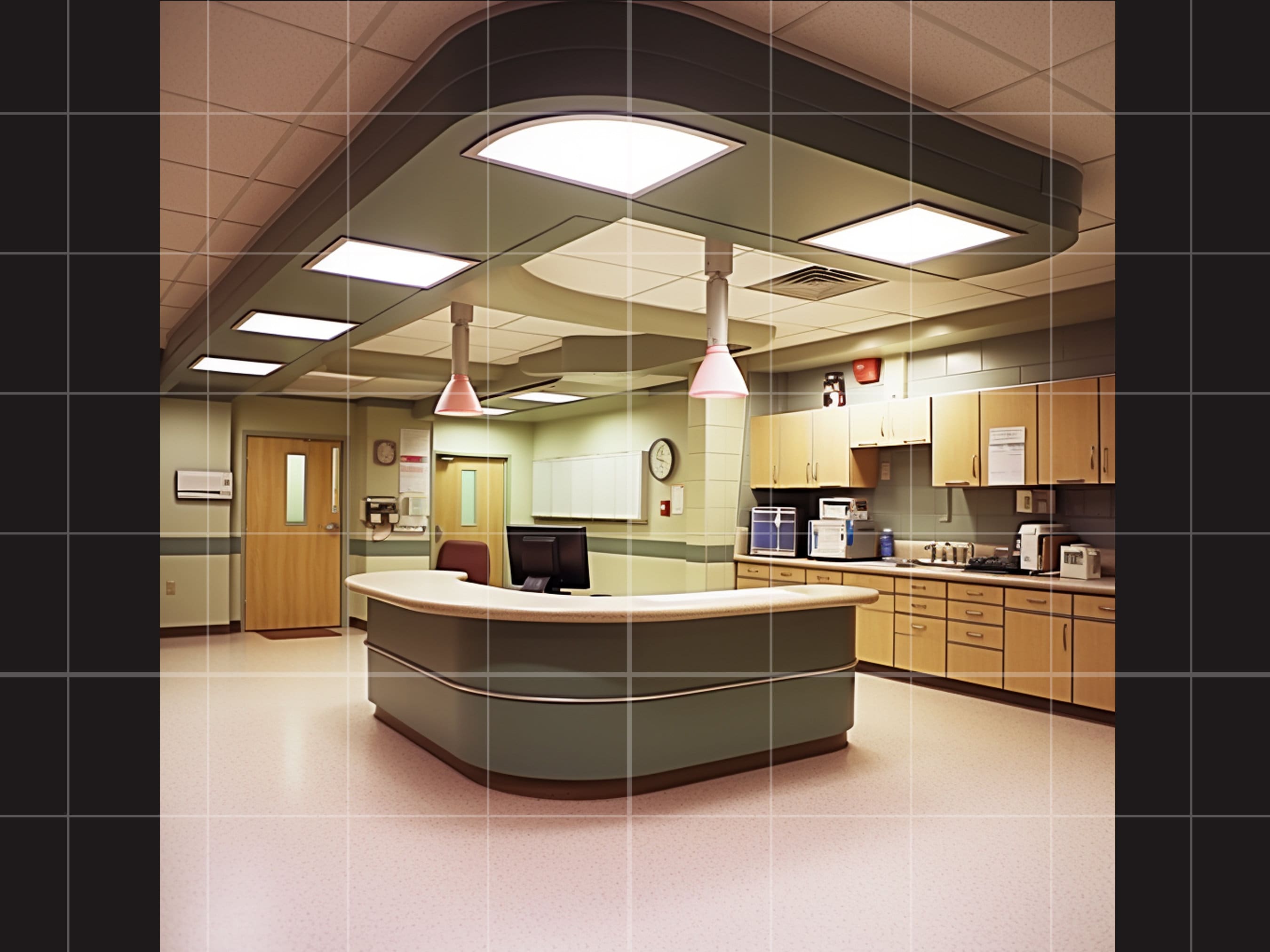 Nurse Station Digital Backdrop, Photoshop Overlays, Photography ...