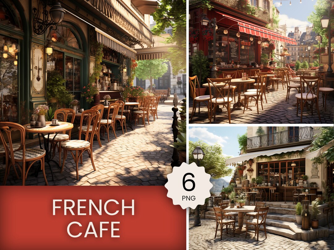 French Cafe Digital Backdrop Studio Photography Digital Background ...