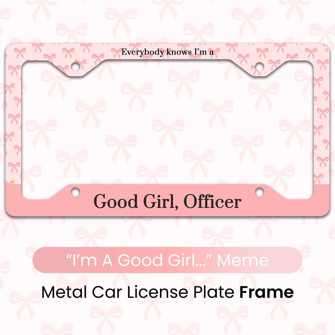 Aesthetic License Plate Frame, Lana Del Rey Aesthetic, Everybody Knows ...