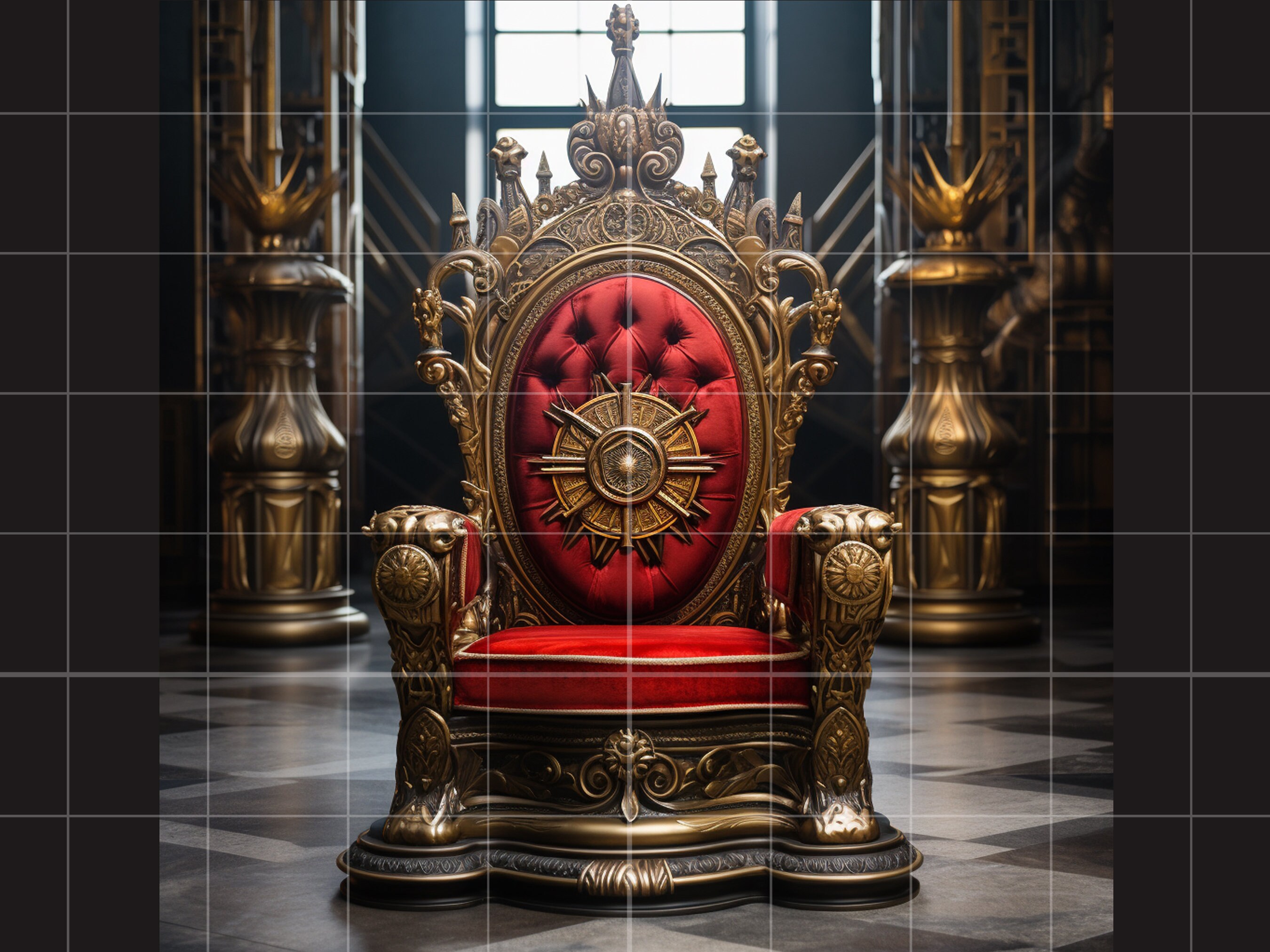 Throne Chair Digital Background Maternity Boudoir Digital Backdrop ...