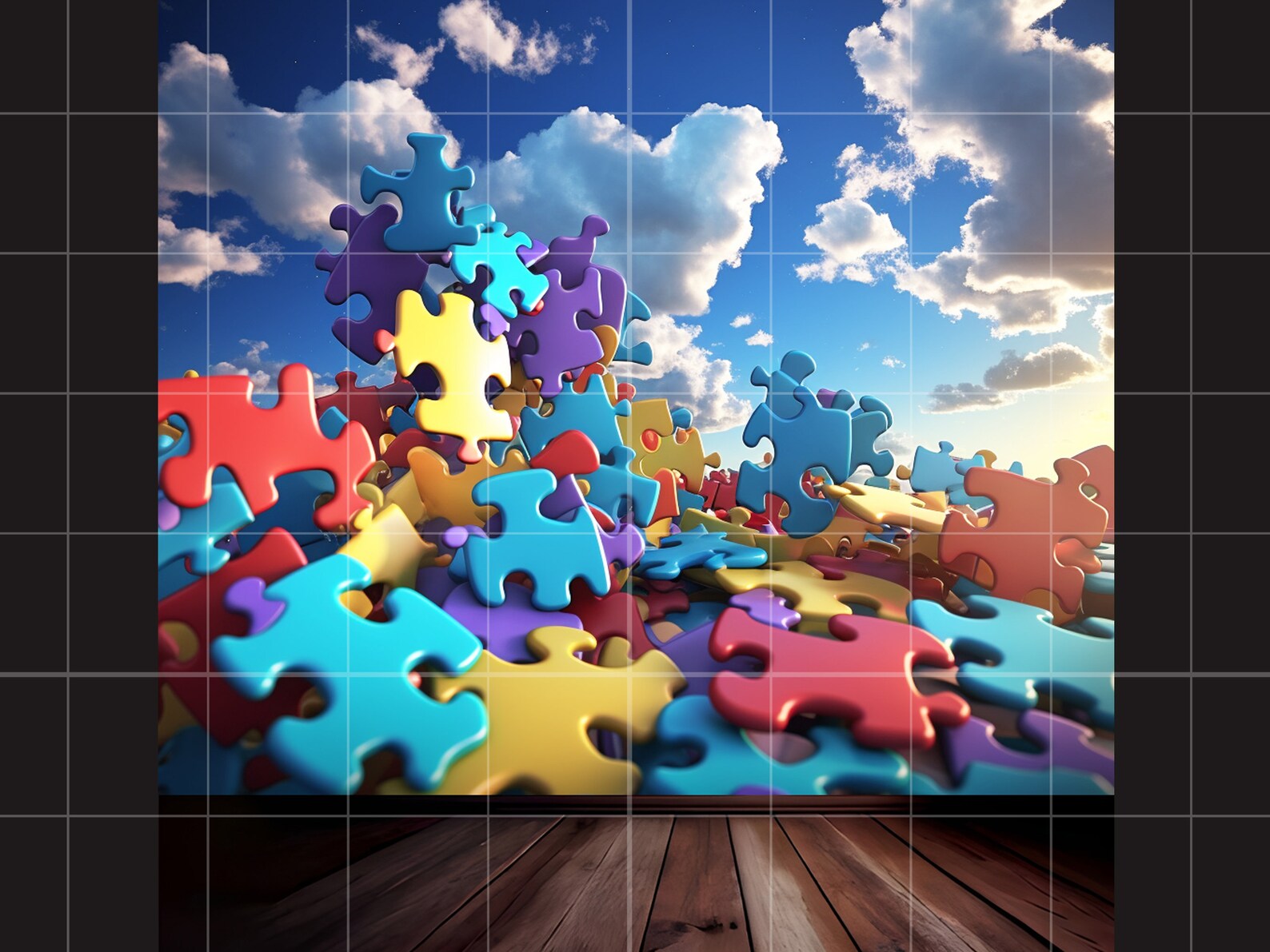 Autism Photoshoot Digital Backdrop Autism Digital Backdrop Photoshop ...