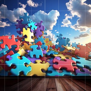 Autism Photoshoot Digital Backdrop Autism Digital Backdrop Photoshop ...