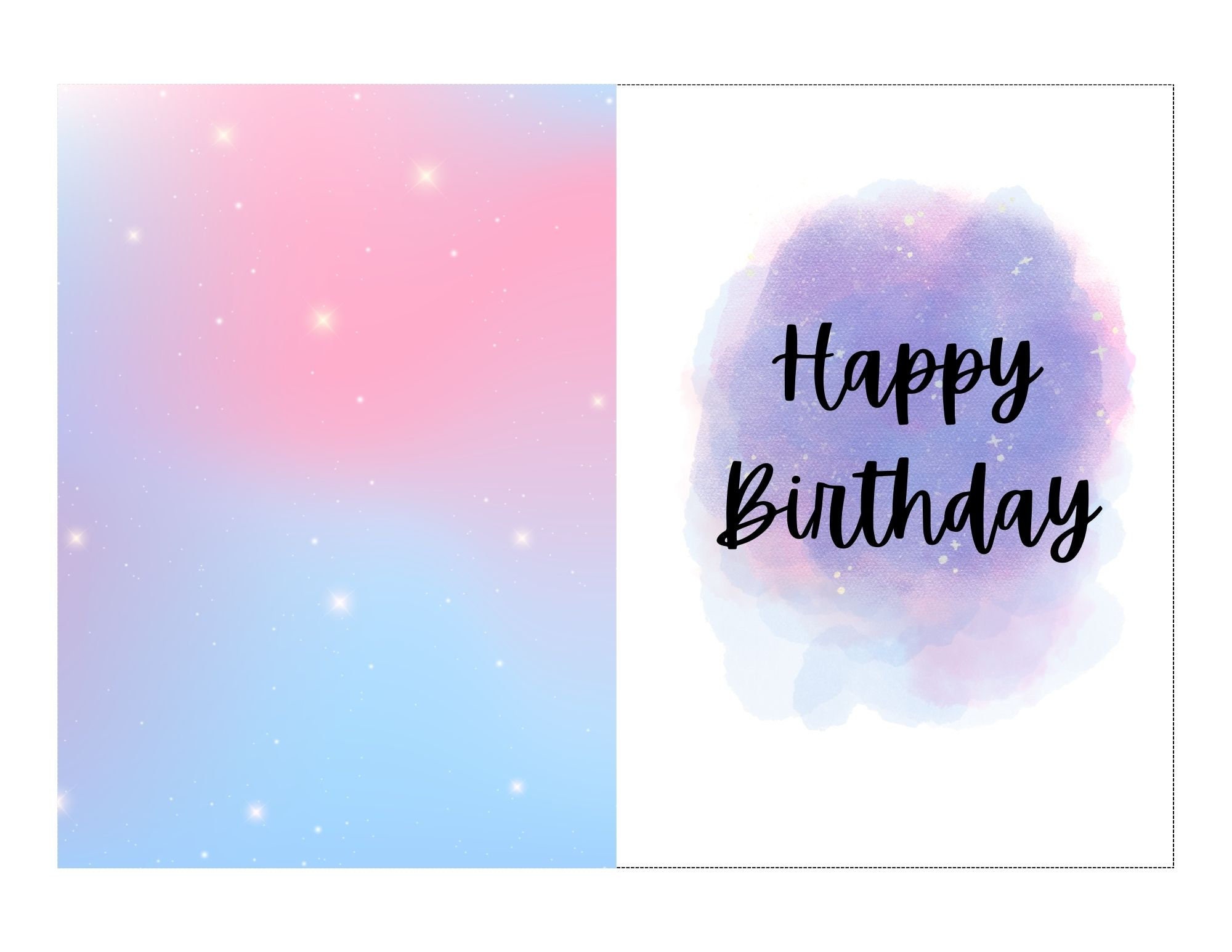 Happy Birthday Card Happy Birthday Digital Card Printable - Etsy