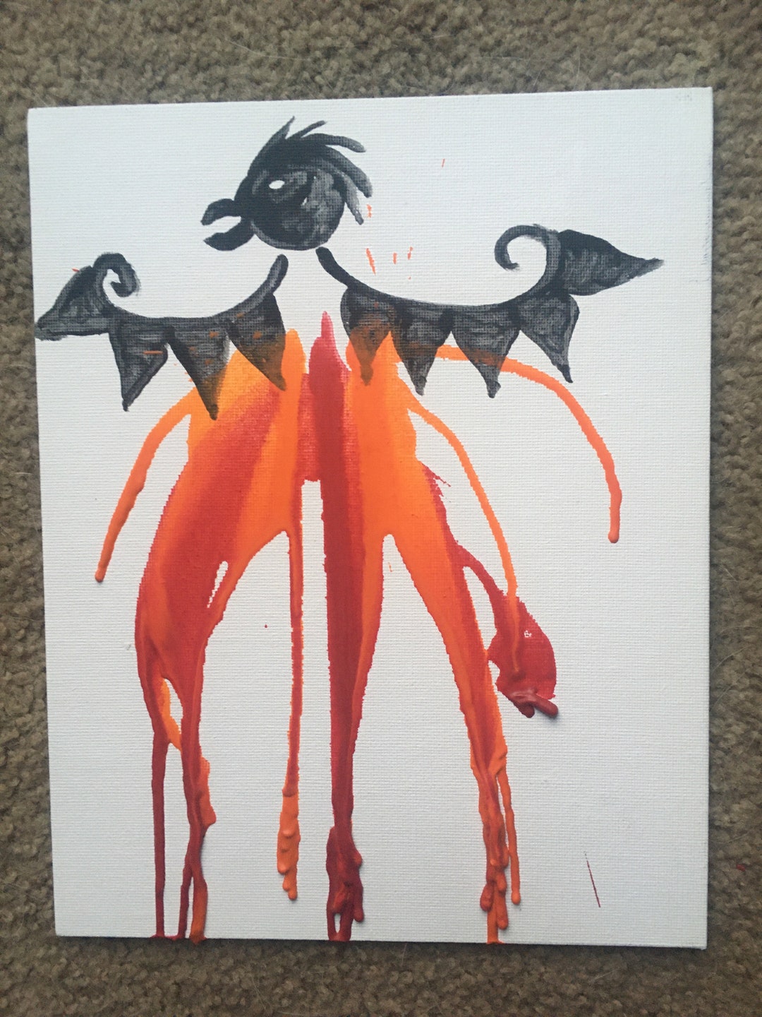 Phoenix Melted Crayon Wall Art - Etsy