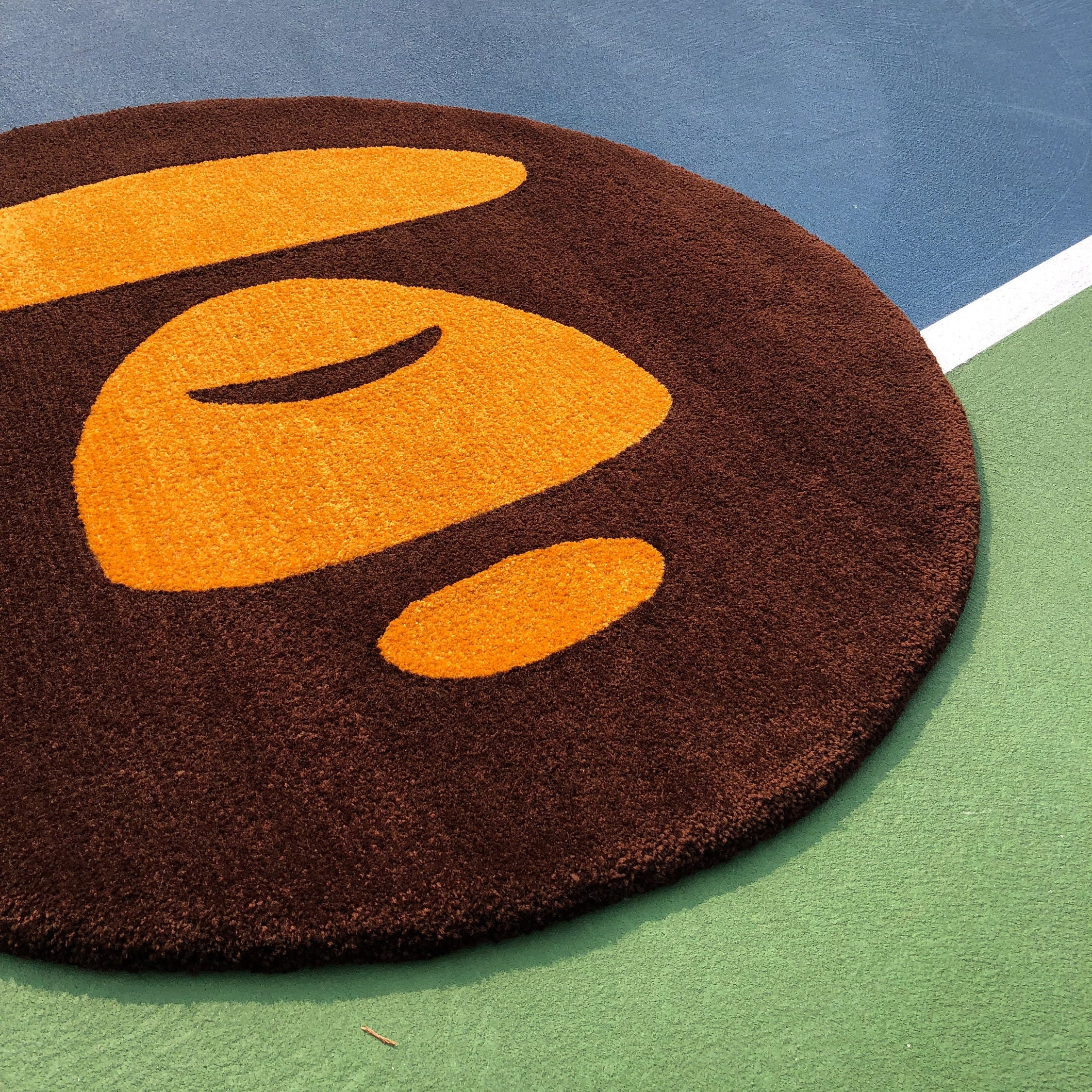 Circle Bape Rug 100% Handmade & Tufted, Cut Pile Rug, Bape, Baby Milo ...