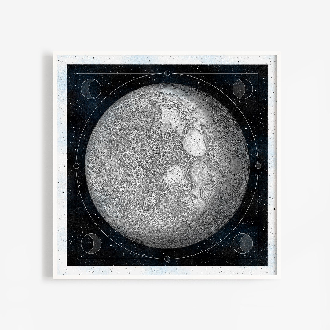 Moon - Digital Print - Etsy