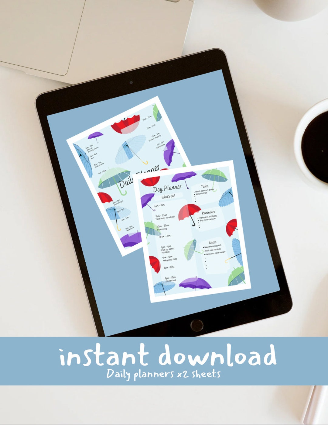 Daily Planner Digital Calendar Instant Diary for Notability Planner ...