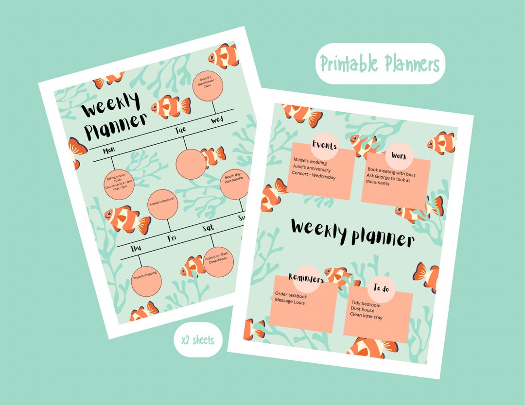 School Planner Digital School Planner Instant Back to School Planner ...