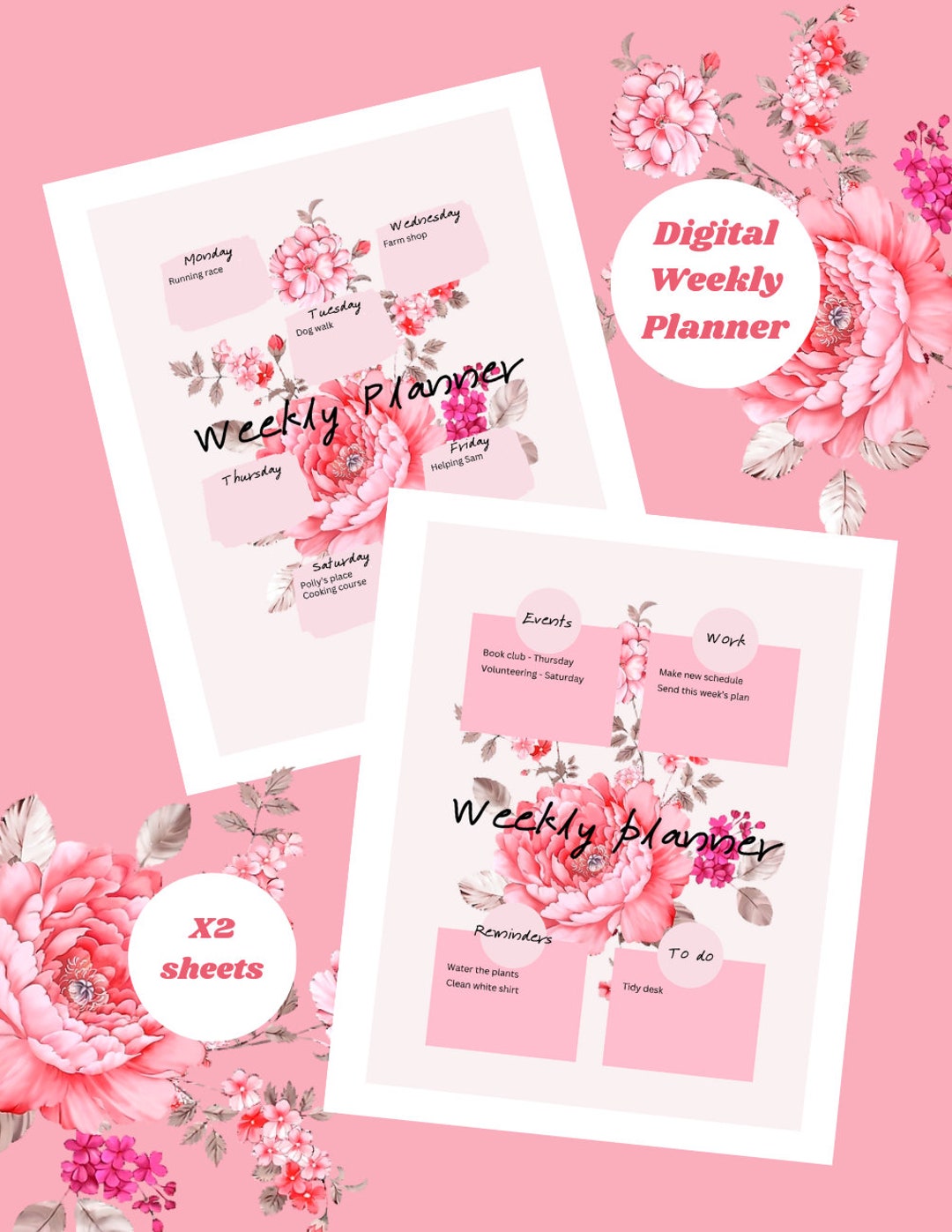School Planner Digital School Planner Instant Back to School Planner ...