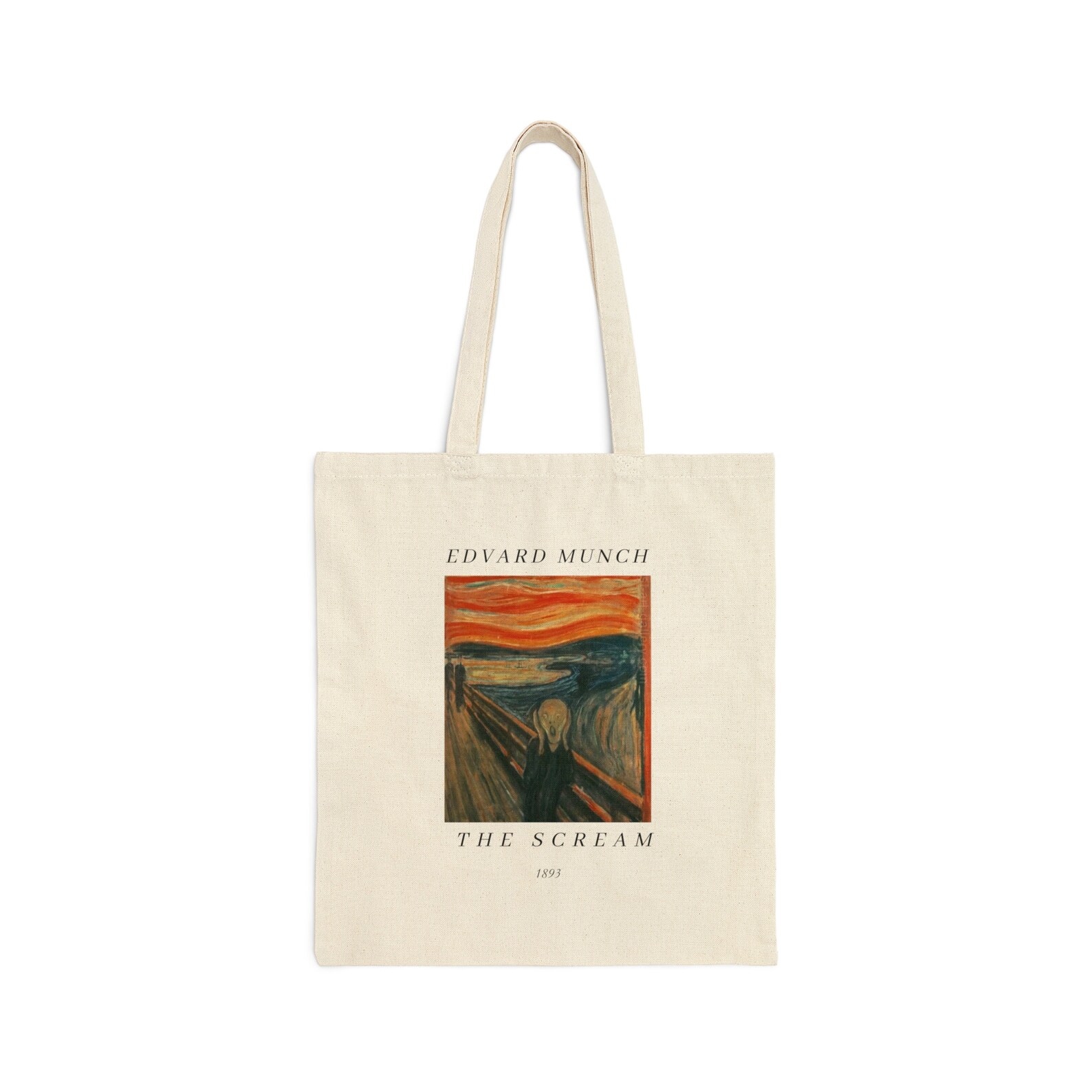 Munch the Scream Tote Bag - Aesthetic Tote, Canvas Tote Bag, Artsy Tote ...