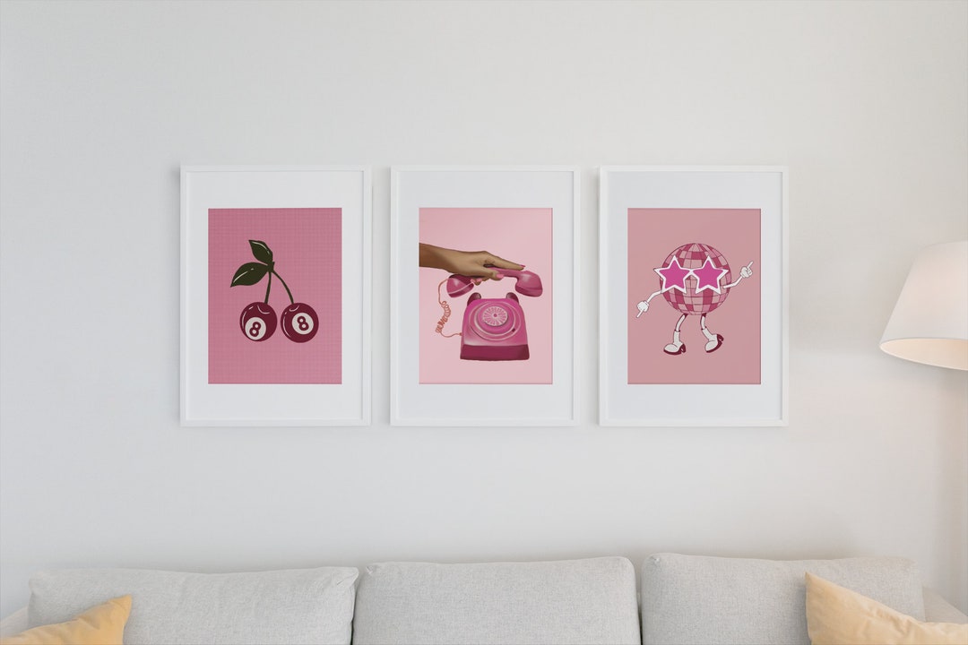 Pink Girly Digital Art Instant Download College Edit - Etsy