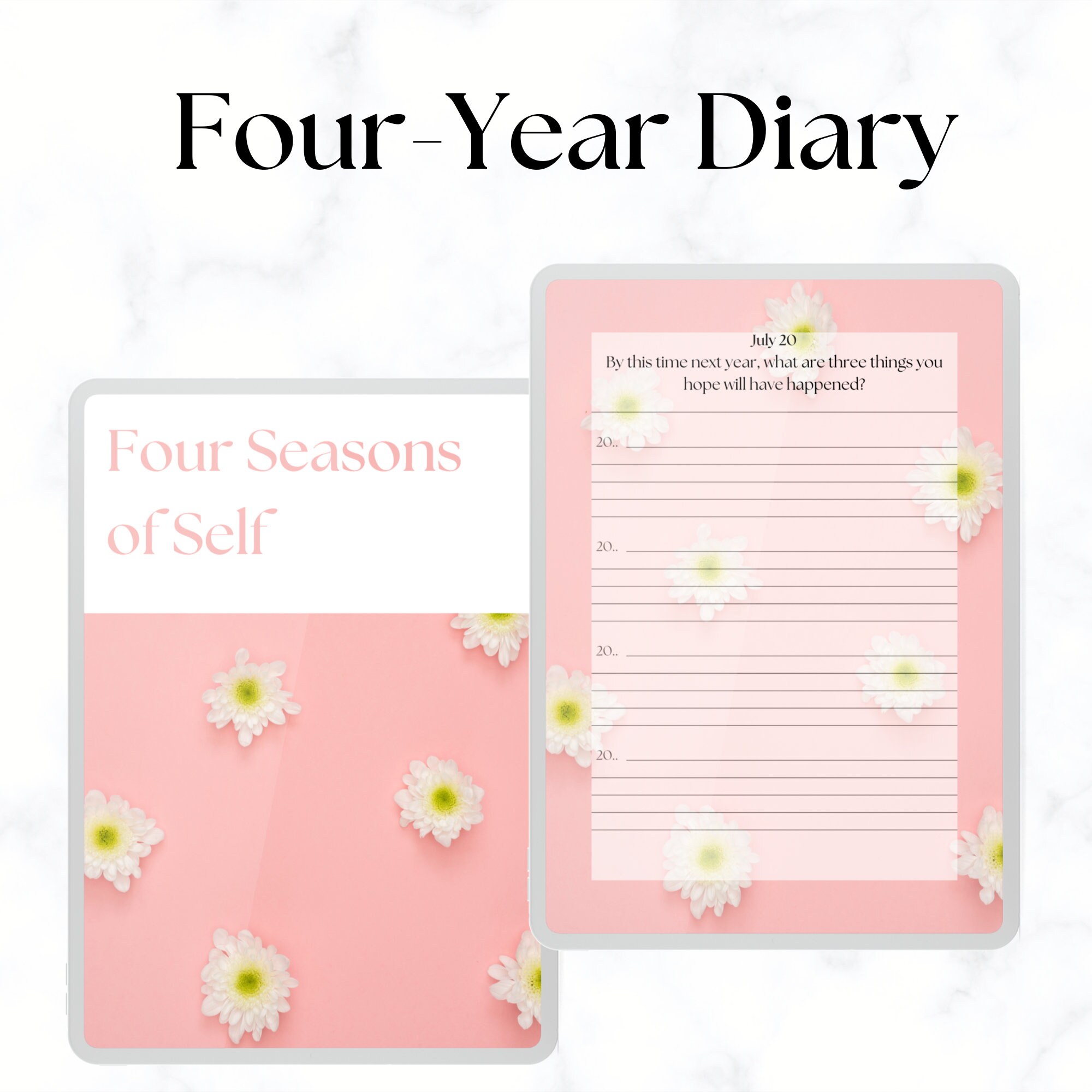 Four-year Diary: Four Seasons of Self, Digital Diary for Goodnotes ...