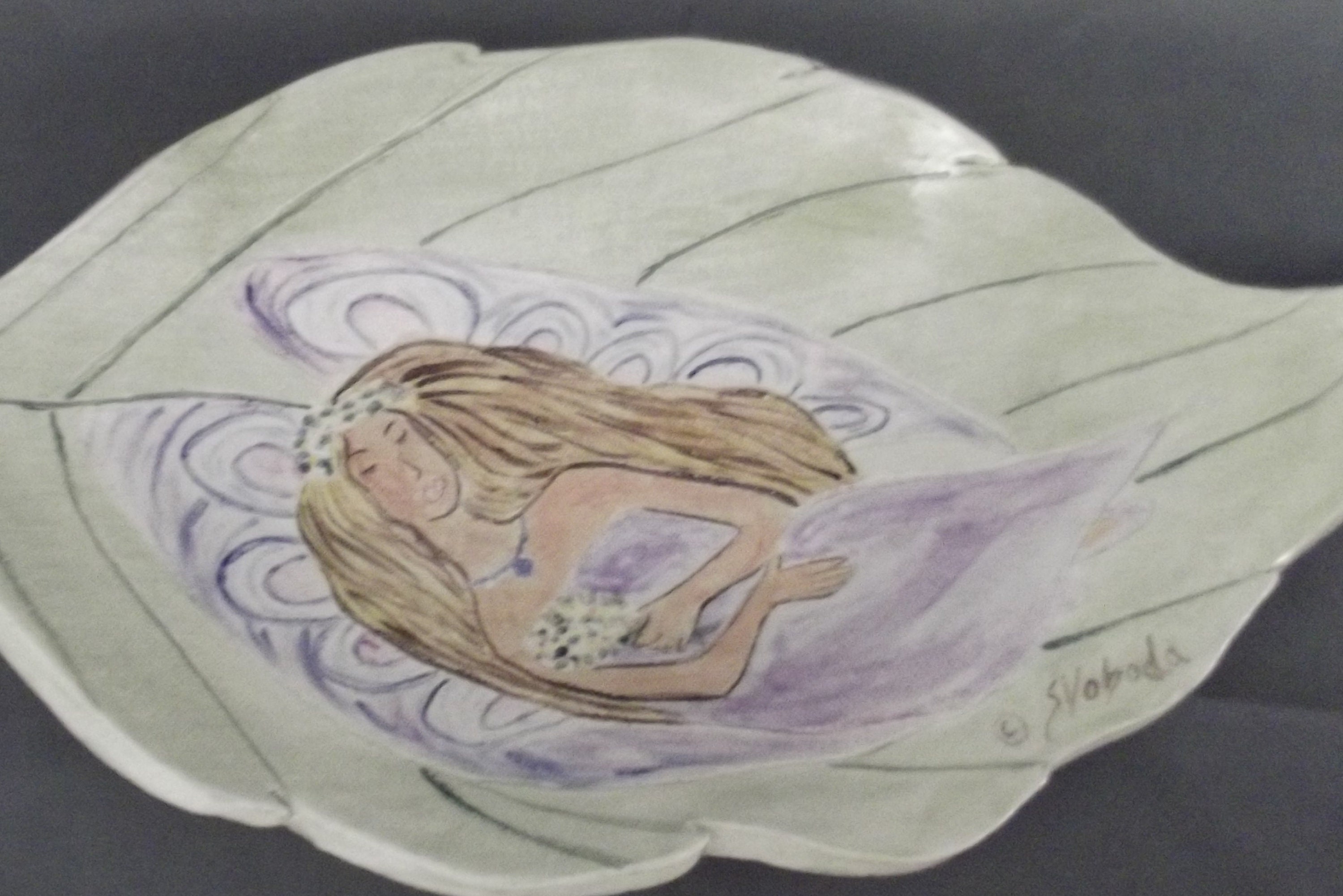 Handmade Pottery Tray, Fairy Tray, Clay Tray, Leaf Tray, Ceramic ...