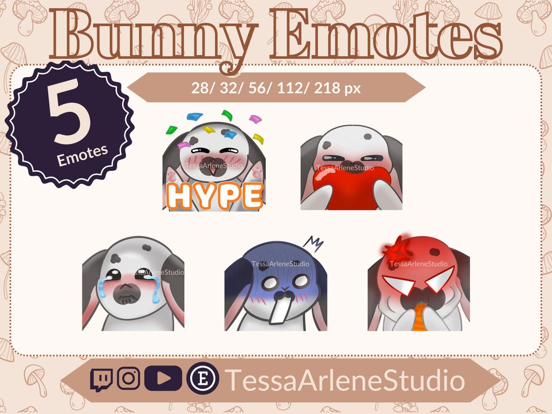 Bunny Rabbit Lop Bunny Black Gray and White Twitch Discord Youtube Hype ...