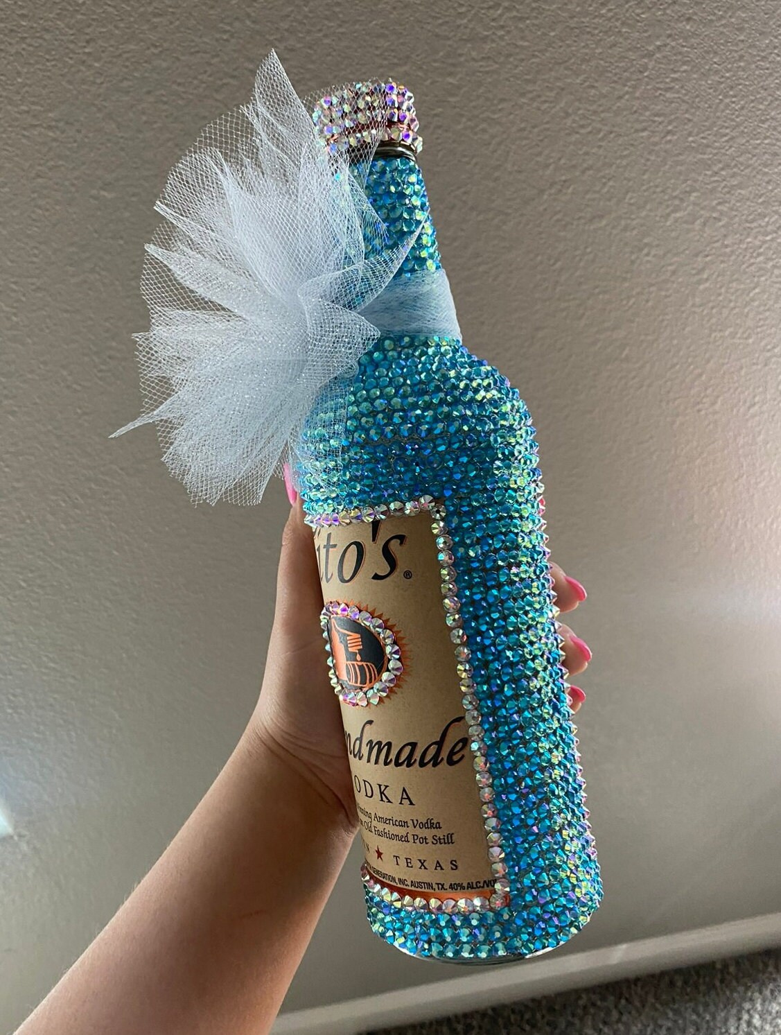 Rhinestone Alcohol Bottle - Etsy