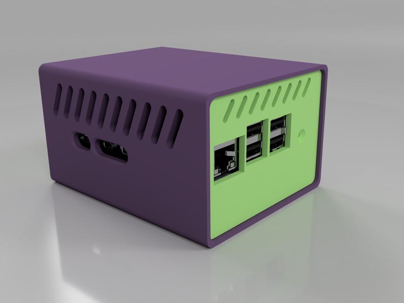 Custom Raspberry Pi 5 Nvme Case – Bottom-mount, Vented, Fan-ready - Etsy