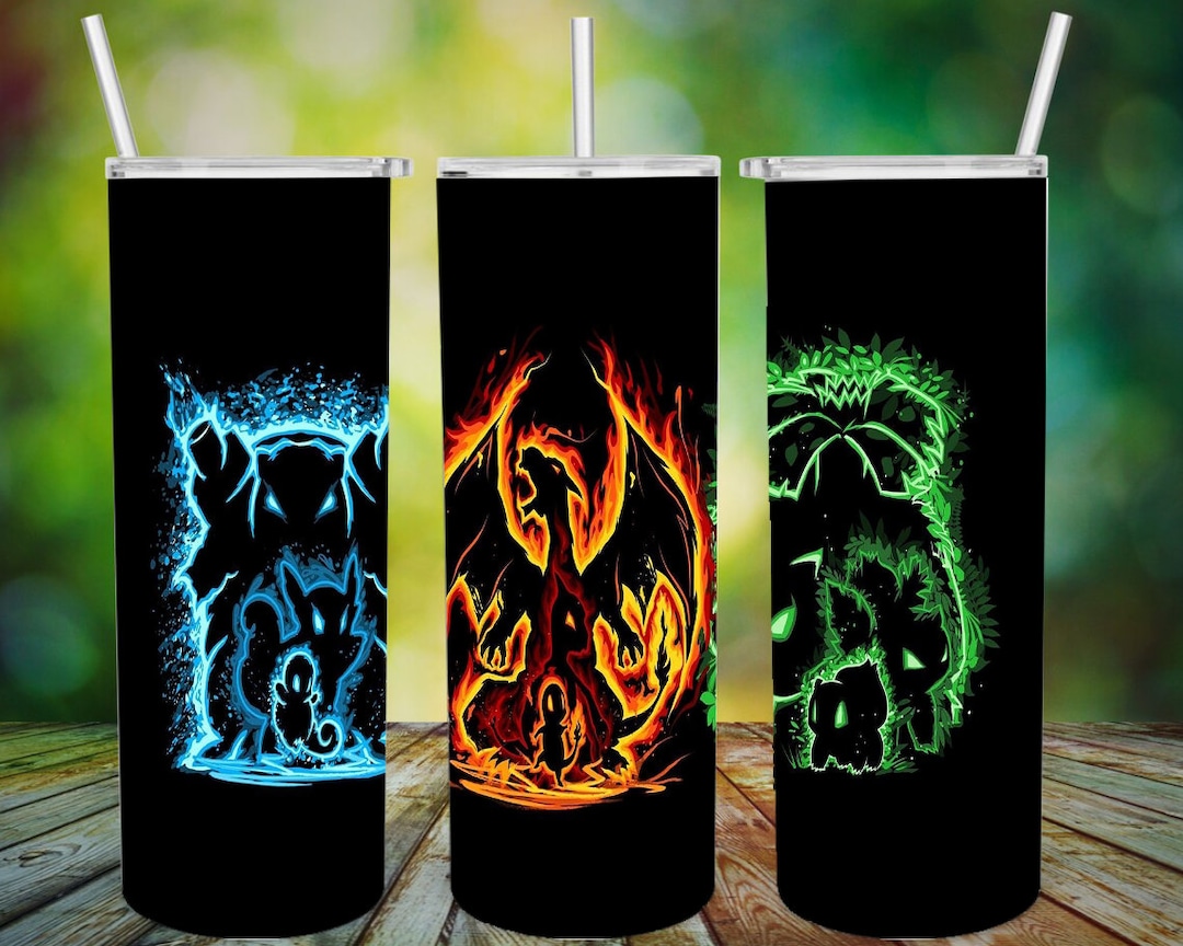 20oz Skinny Tumbler Pokemon 3 First - Etsy