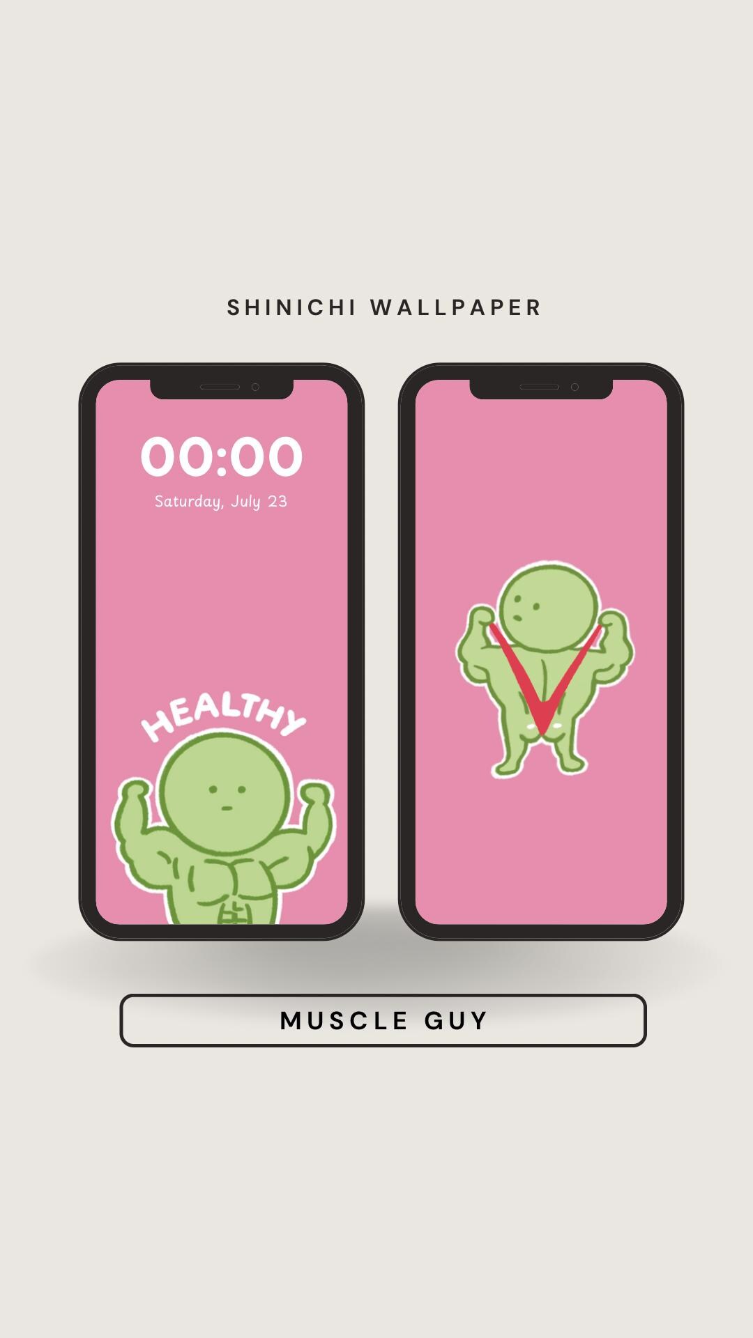 Cute Muscle Guy Wallpaper, iPhone Wallpaper, Cute Pinky Wallpaper ...
