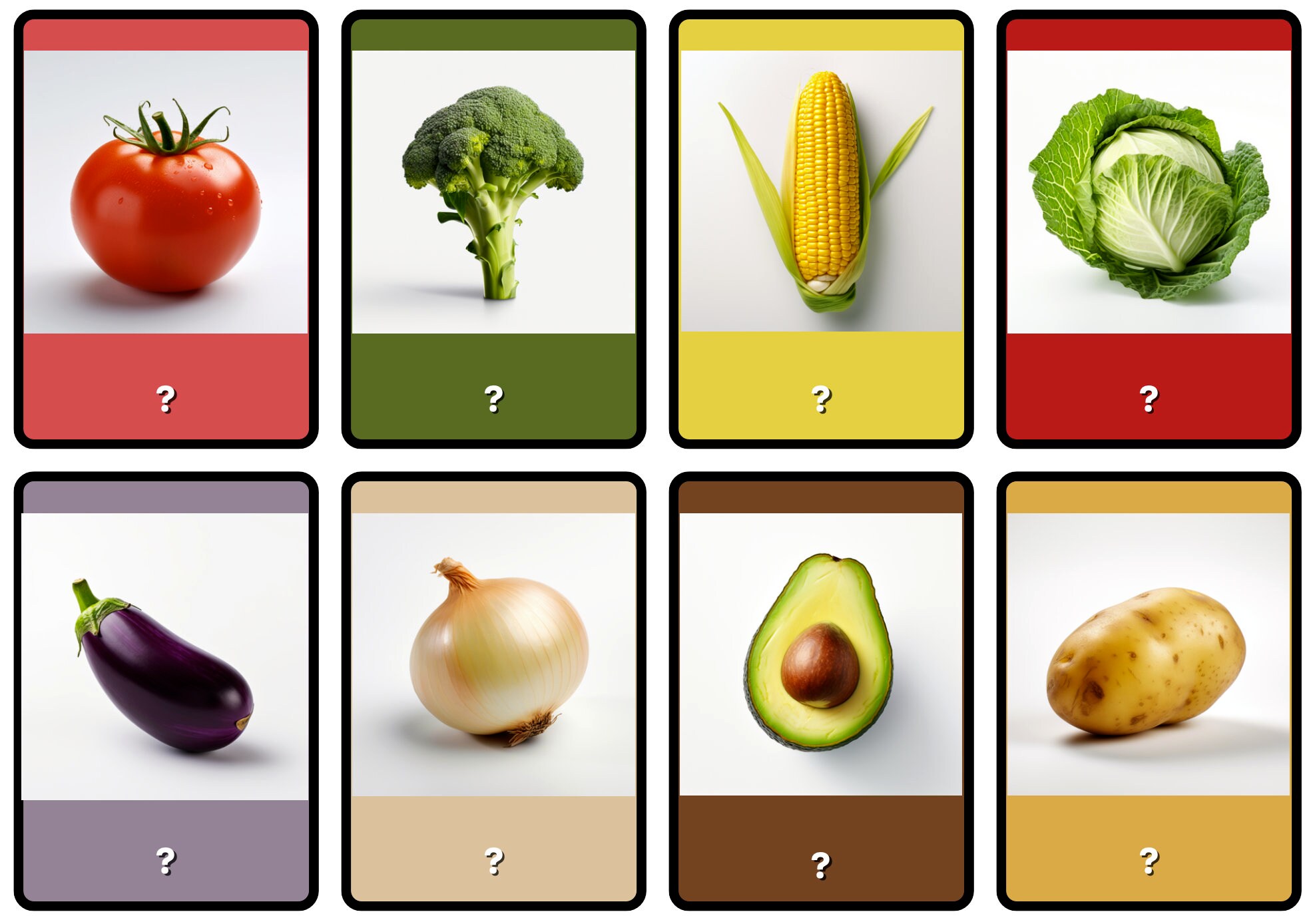 32 Printable High Quality Flashcards - Fruits & Vegetables + 3 FREE ...