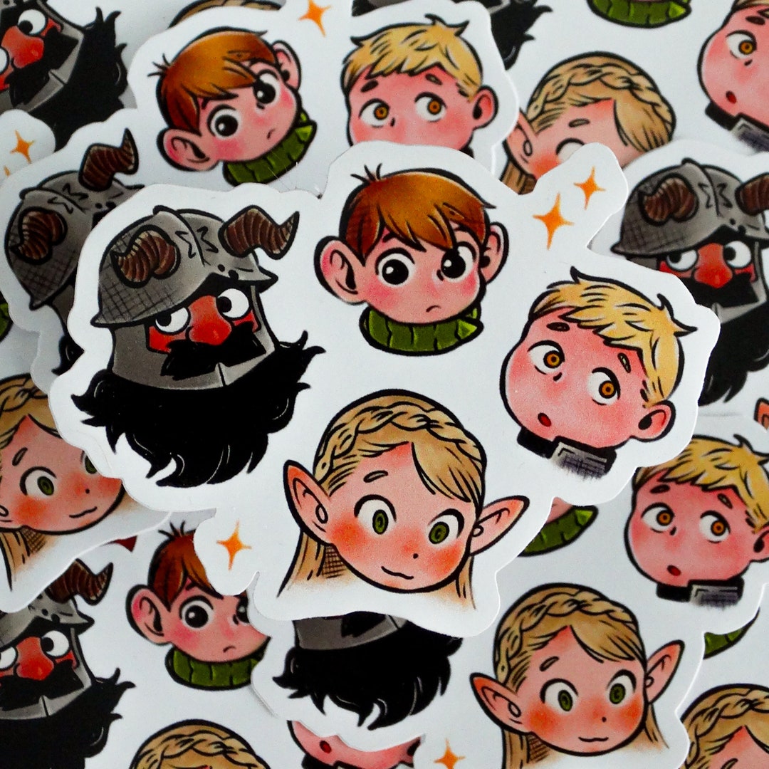 Dungeon Meshi / Delicious in Dungeon Group Chibi Anime / Manga Sticker ...