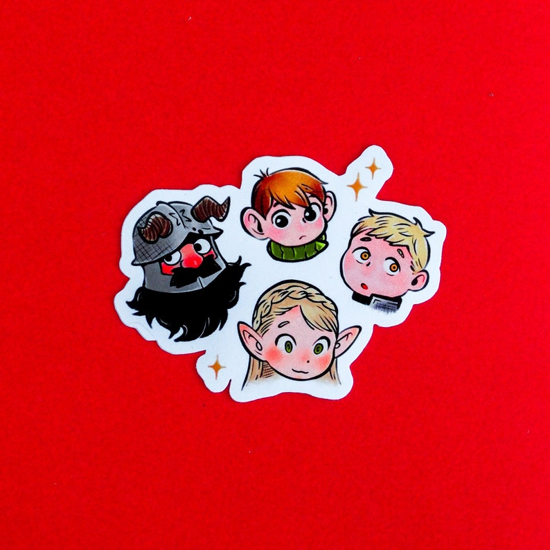 Dungeon Meshi / Delicious in Dungeon Group Chibi Anime / Manga Sticker ...