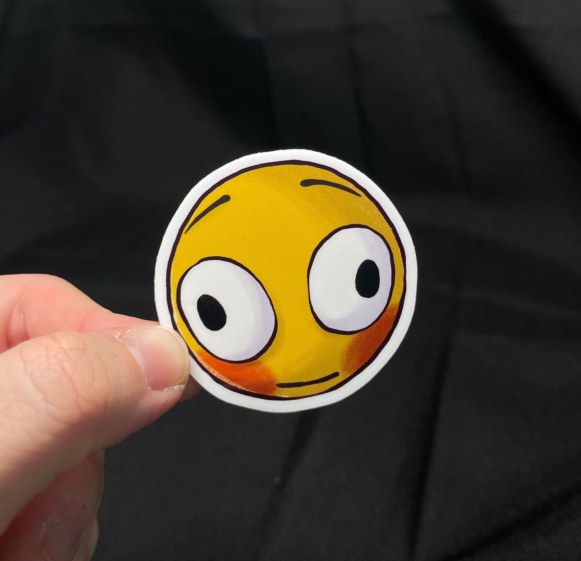 Line Emoticon Sticker Shy