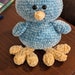 Blue Bird With Big Feet, Crochet - Etsy
