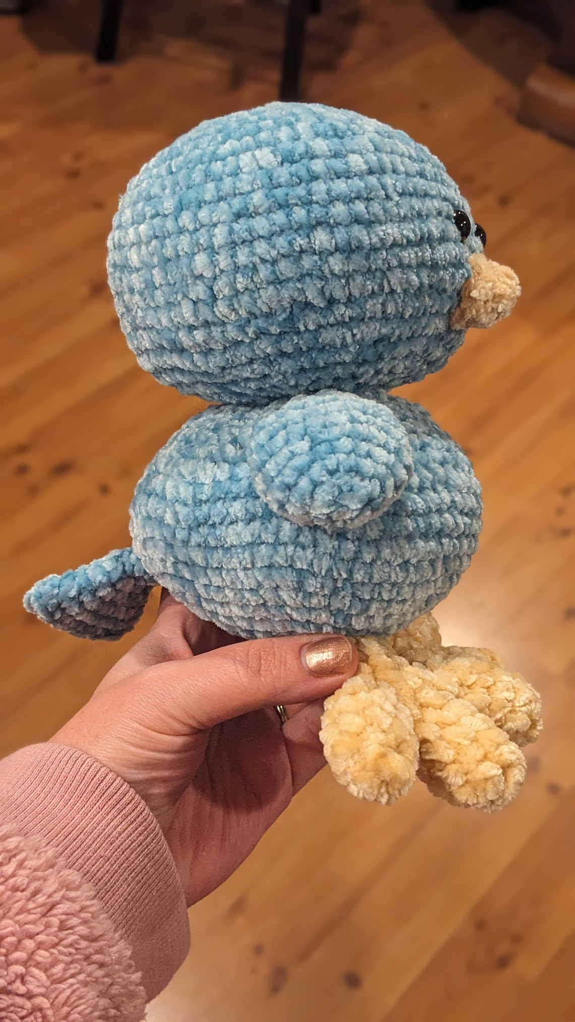 Blue Bird With Big Feet, Crochet - Etsy