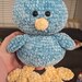 Blue Bird With Big Feet, Crochet - Etsy