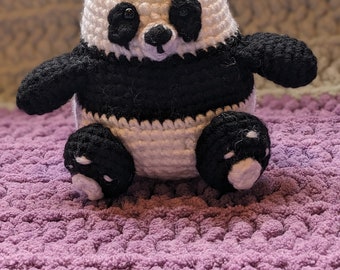Handmade Crochet Cute Little Panda Key Chain. - Etsy